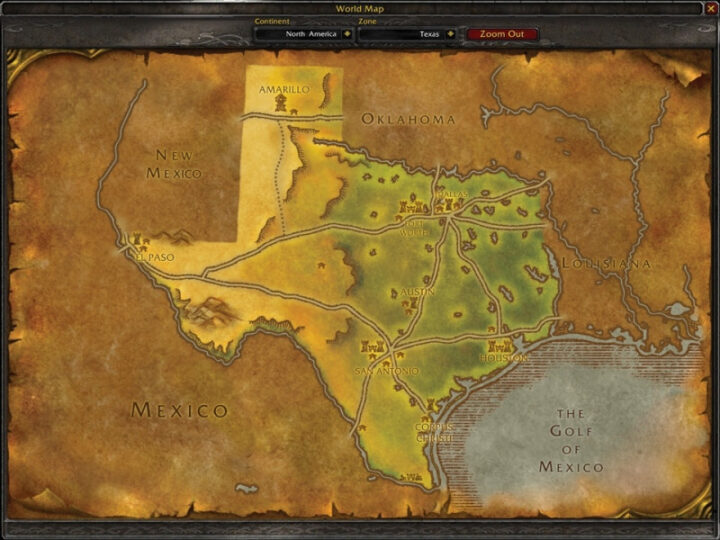 Fan Creates WoW Style U.S. State Maps - MMORPG.GG